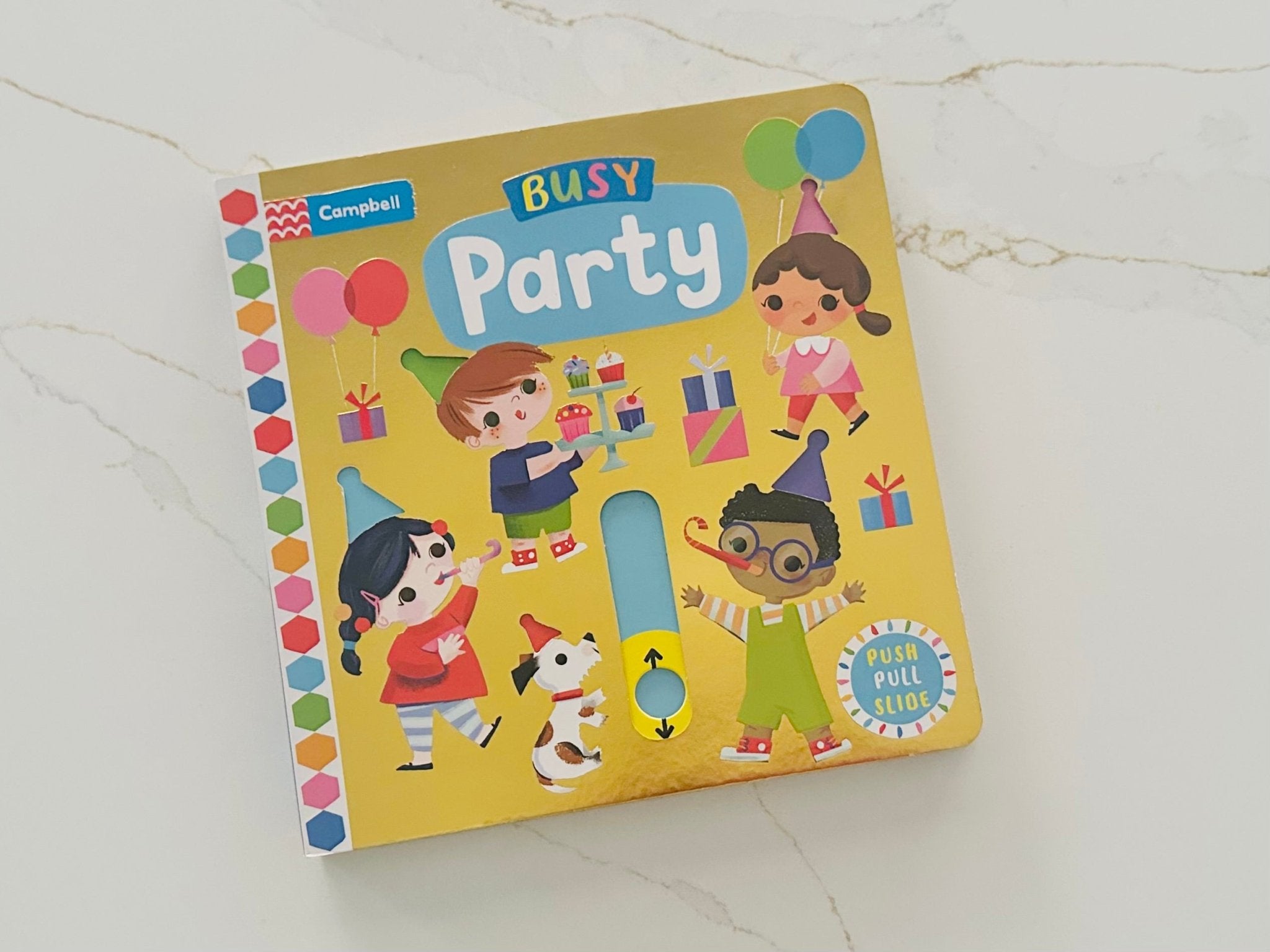 Busy Party - Push, Pull and Slide Book – Wondertivity