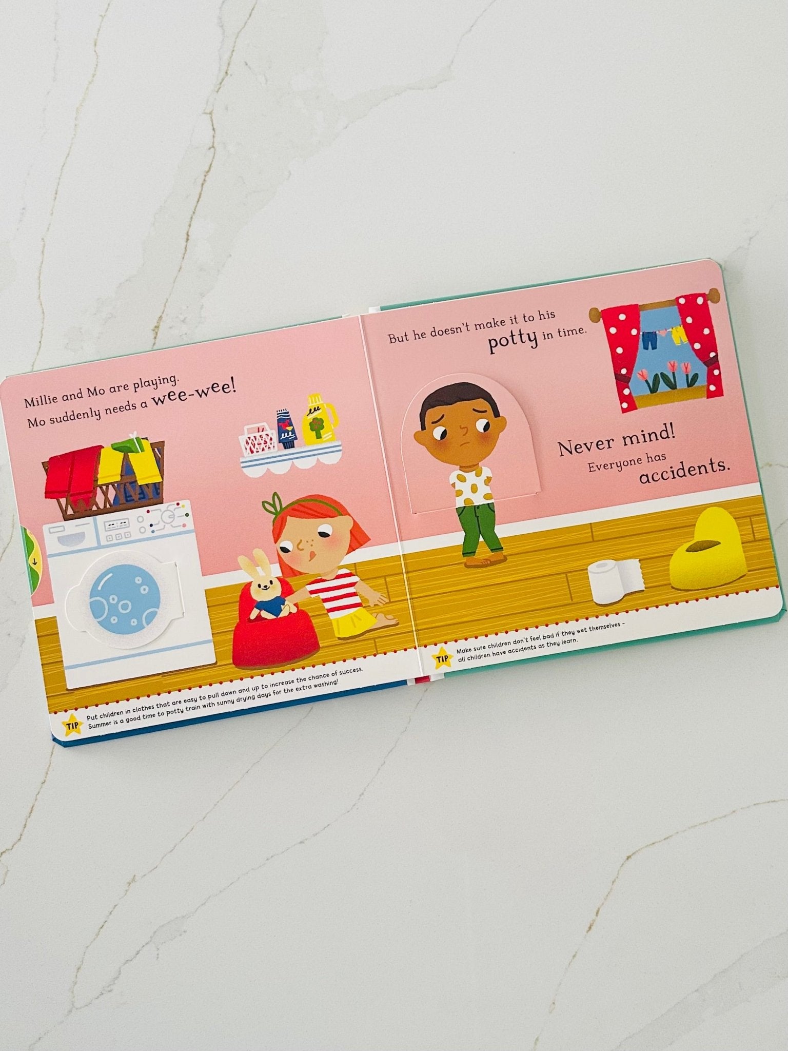 No More Nappies: A Push, Pull, Slide book by Marion Cocklico – Wondertivity