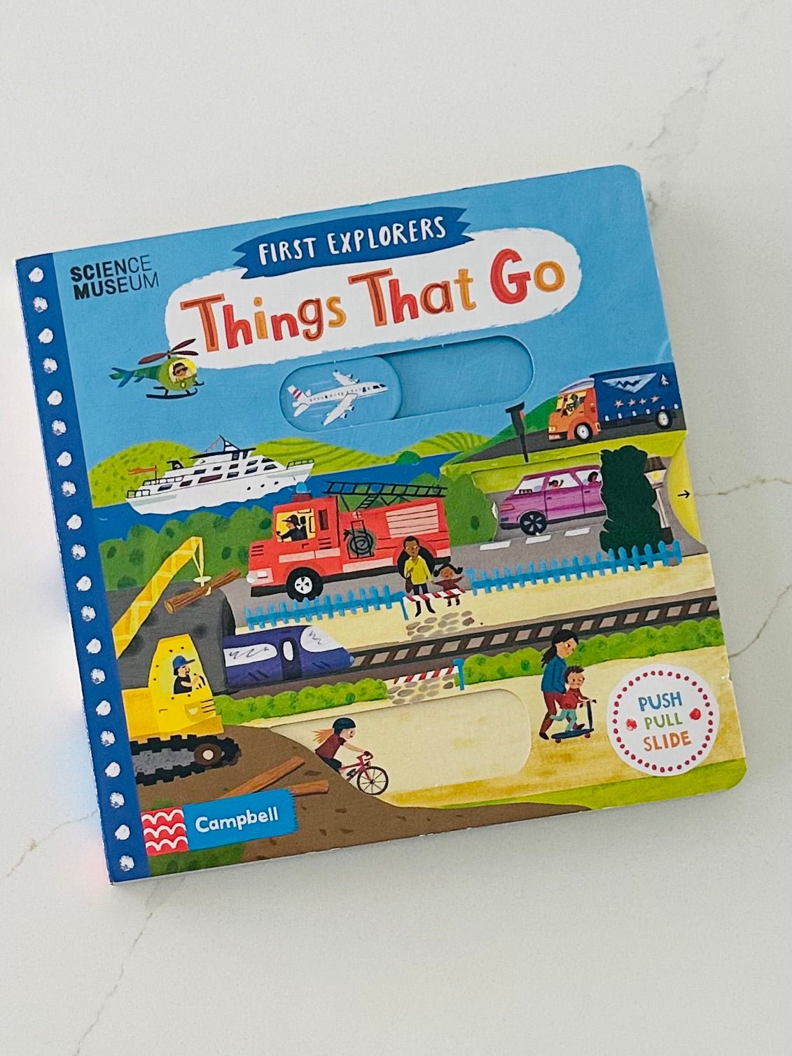 Things That Go: A Push, Pull,Slide book by Christiane Engel – Wondertivity